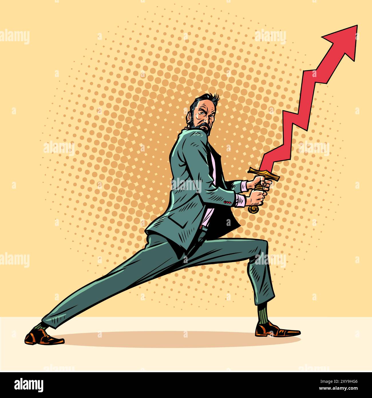 Holding sword and arrow hi-res stock photography and images - Alamy