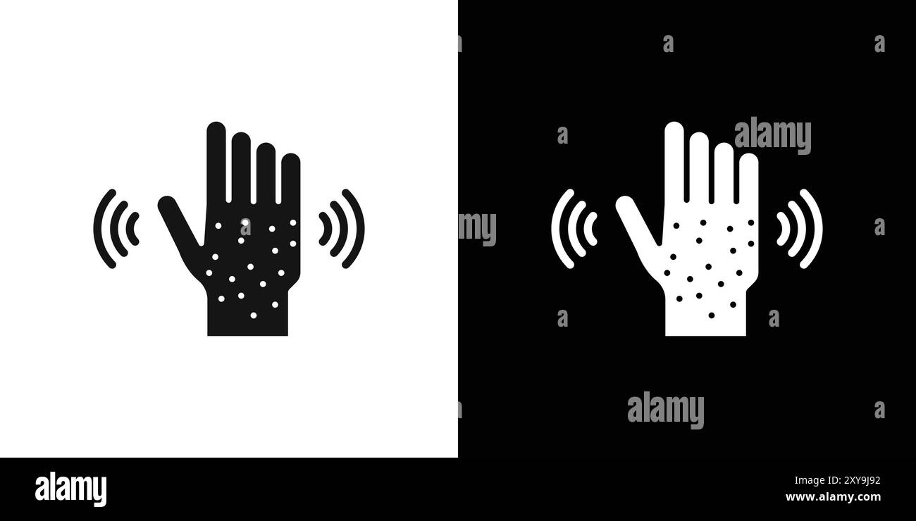 Monkeypox virus symptoms icon logo sign vector outline in black and ...