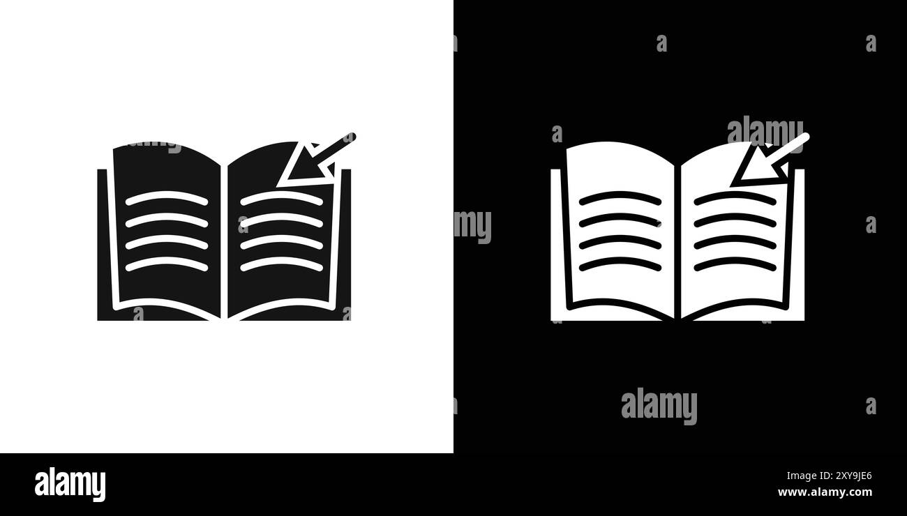 Online library icon logo sign vector outline in black and white color ...