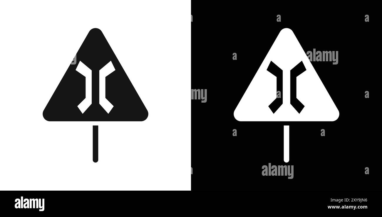 Traffic ahead sign Black and White Stock Photos & Images - Alamy