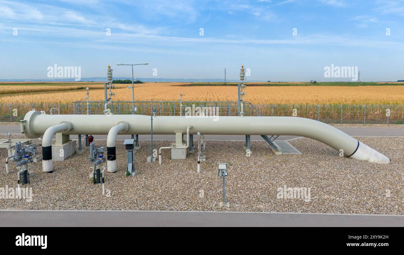 Receiving chamber of the cleaning device, scraper, for the main gas ...