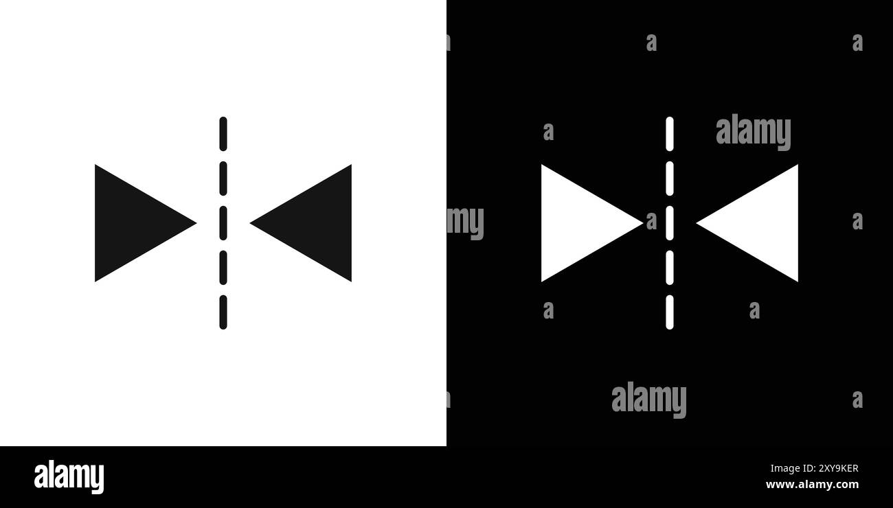Reflect tool icon logo sign vector outline in black and white color ...