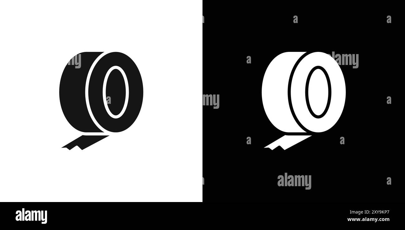 scotch icon logo sign vector outline in black and white color Stock ...