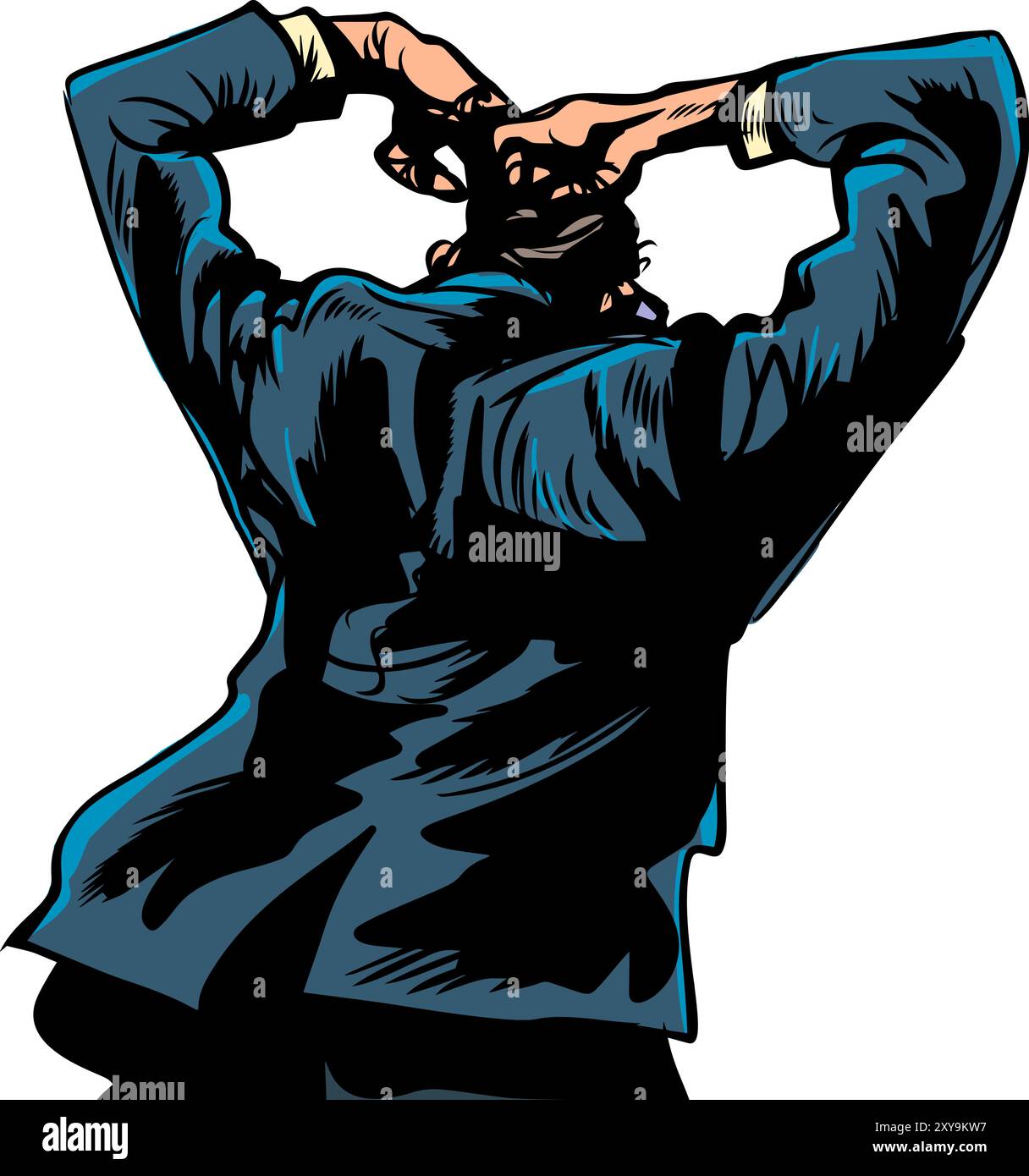 Hand over the head Stock Vector Images - Alamy