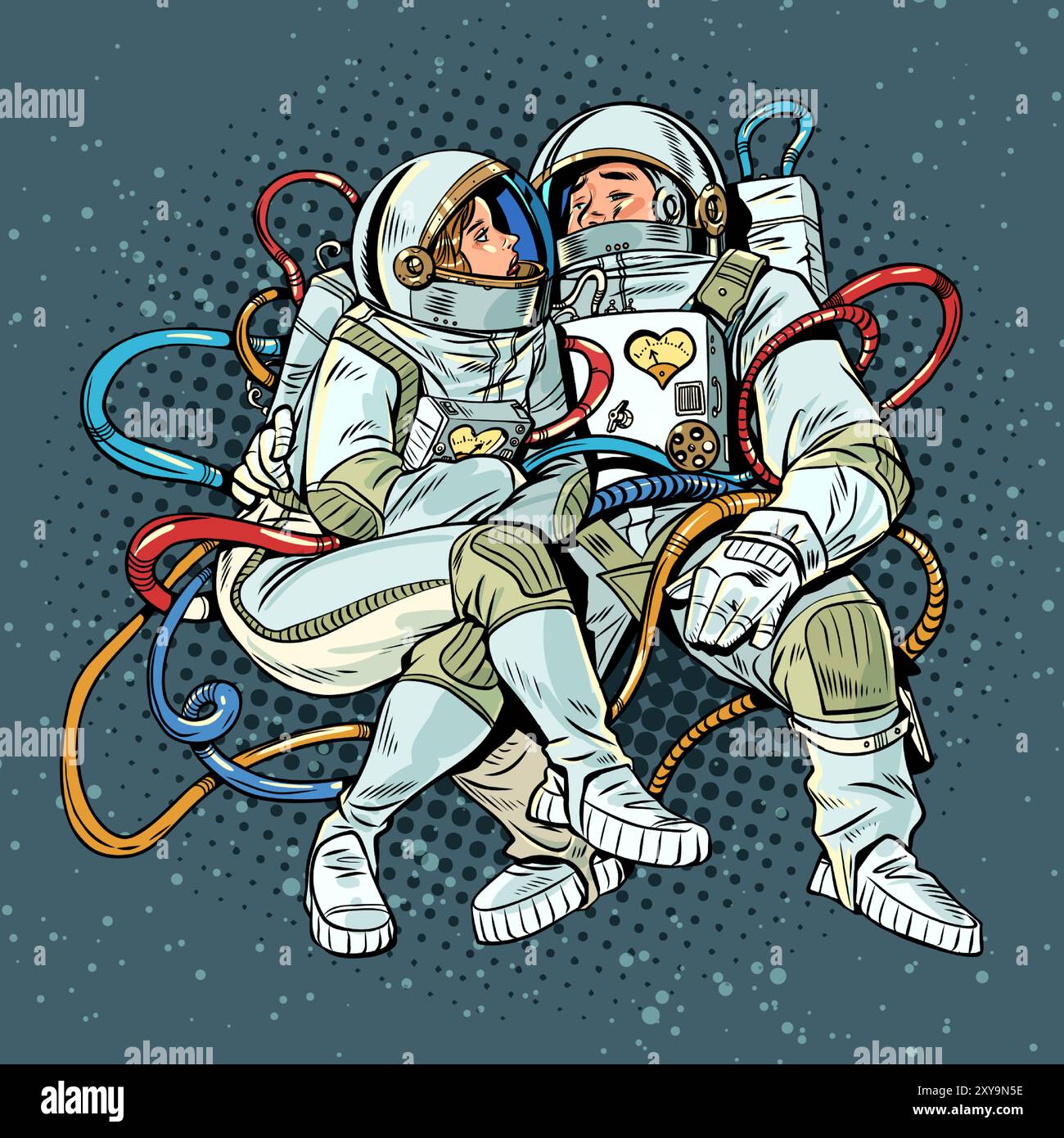 Romantic couple explore Stock Vector Images - Alamy