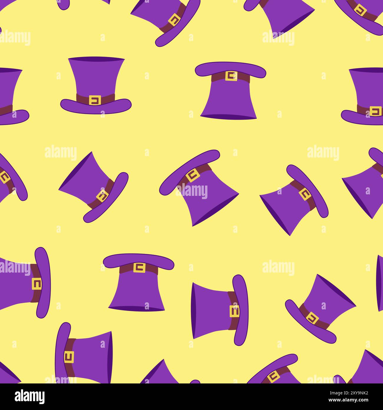 Alice in Wonderland seamless pattern magic purple portal hat Stock ...