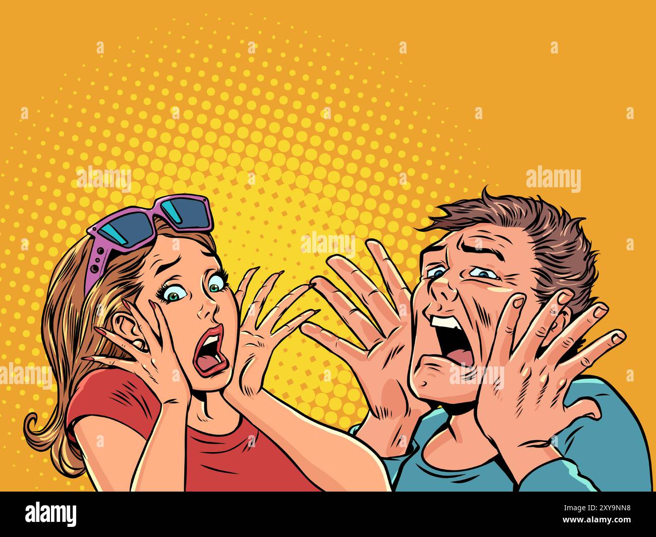 Hands covering faces Stock Vector Images - Alamy