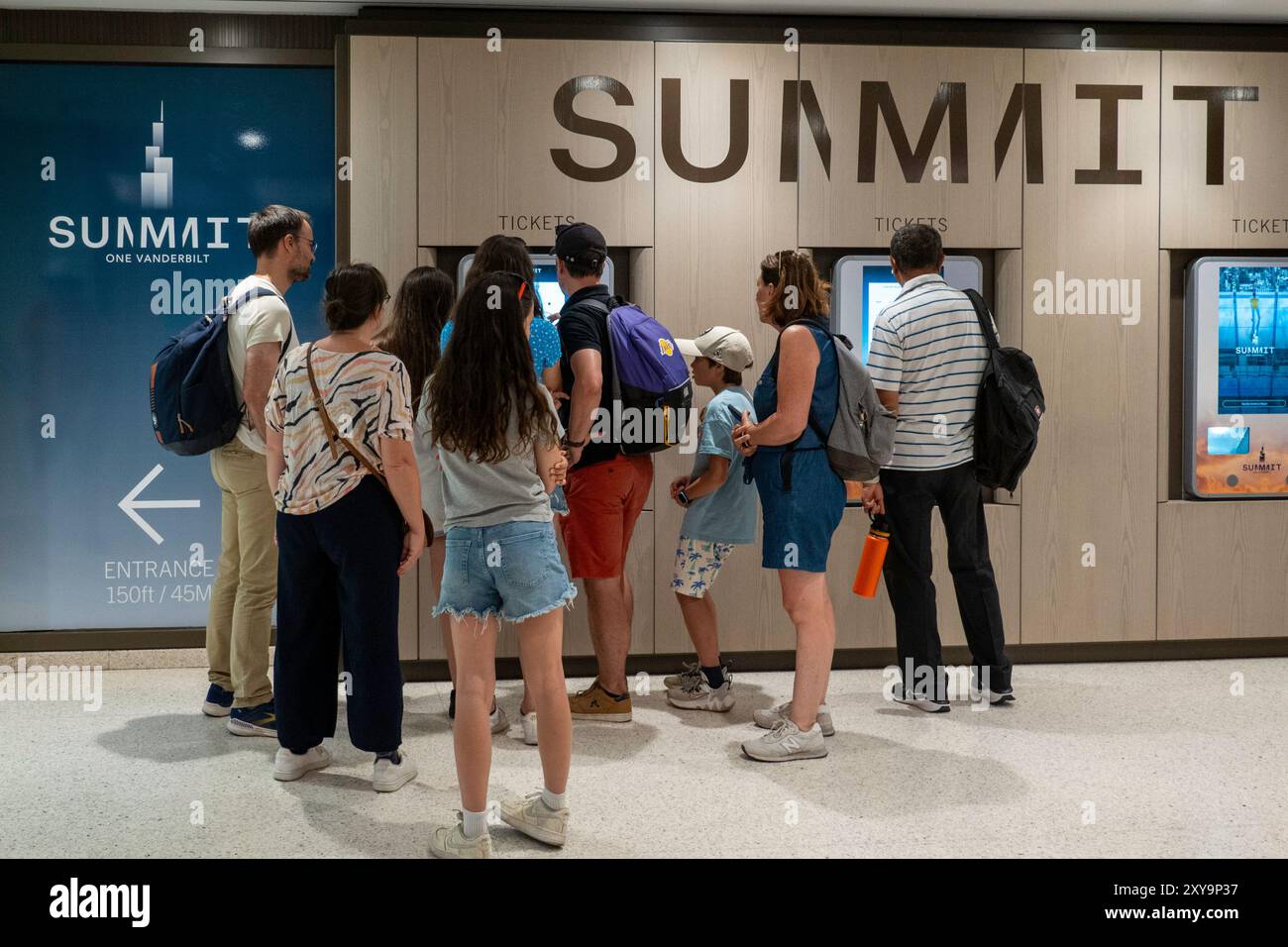 The summit is a sky high observation deck in the super tall, One Vanderbilt, 2024, New York City ...