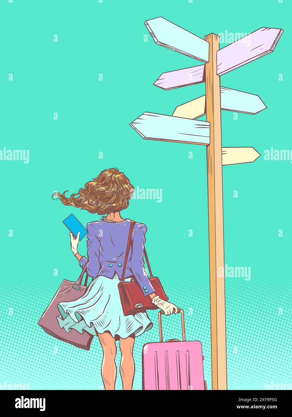 Concept choosing path in Stock Vector Images - Alamy