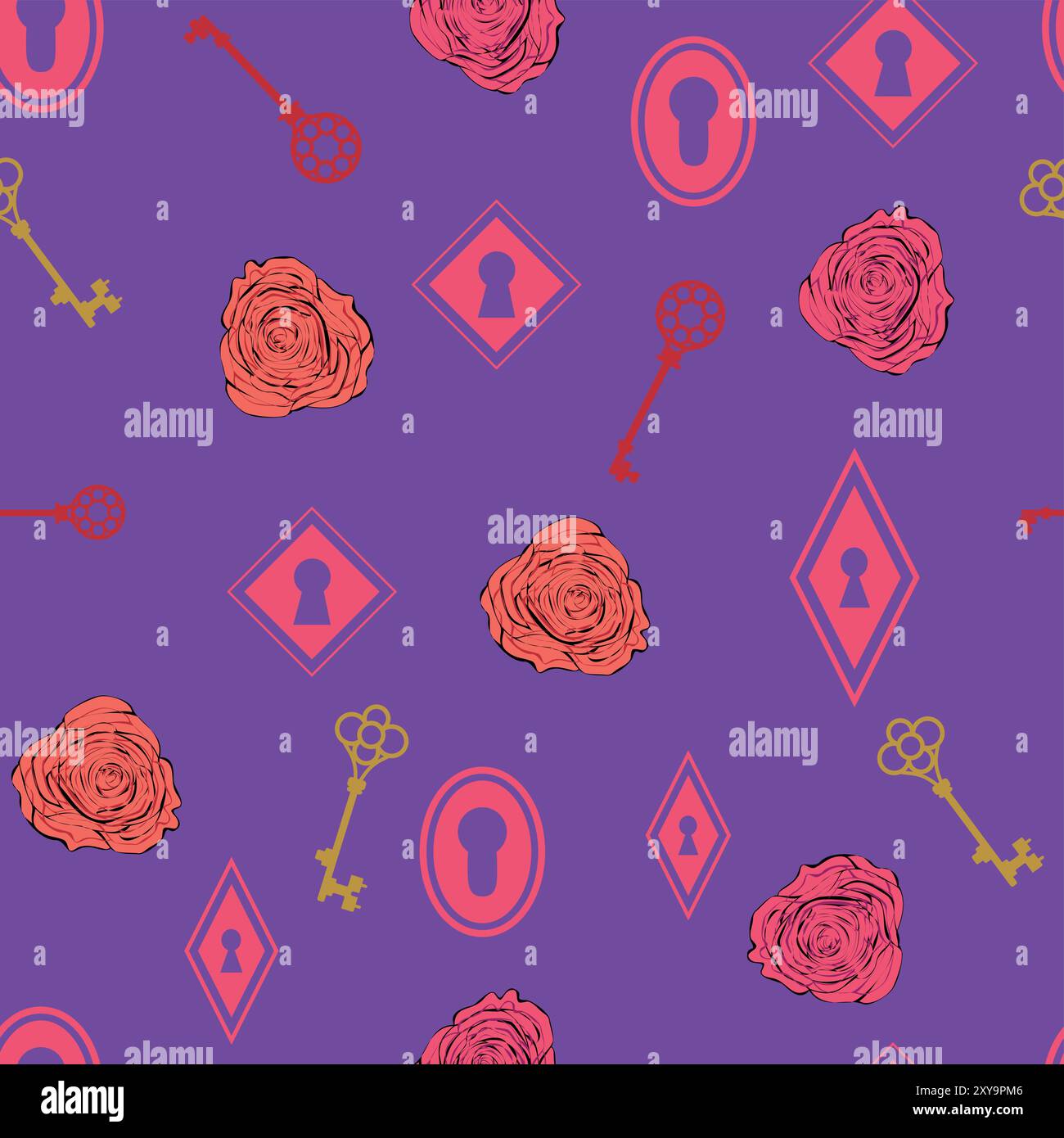 Red rose and crosses Stock Vector Images - Alamy