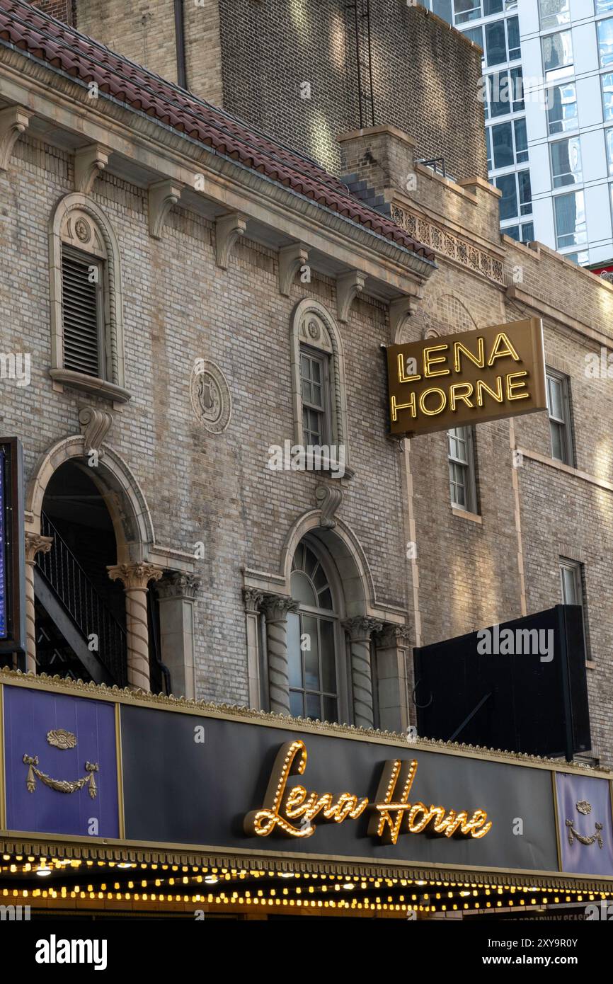 "Six" Marquee at the Lena Horne Theatre (formerly Brooks Atkinson) in ...