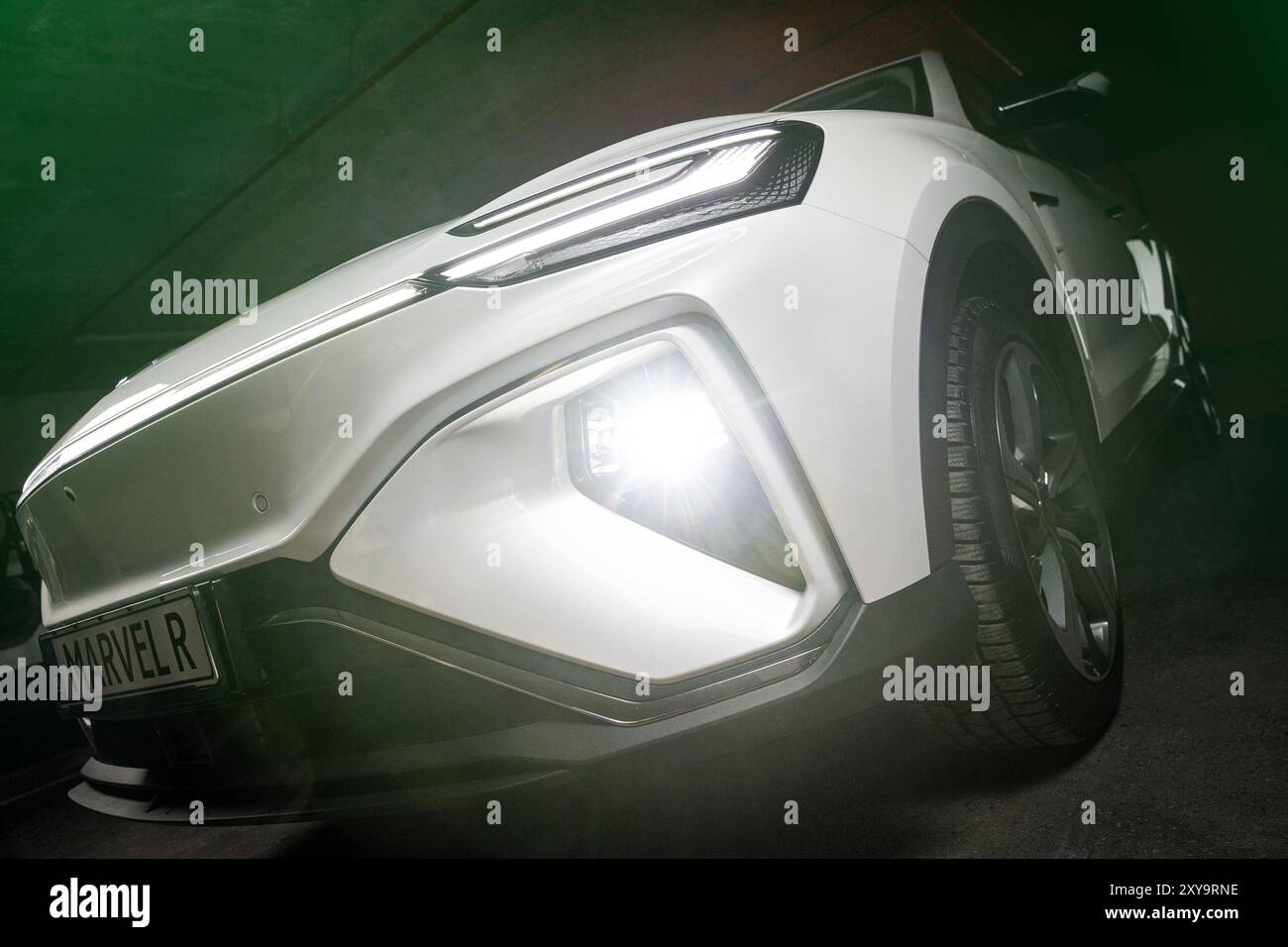 Vinnitsa, Ukraine - February 03, 2024: Dynamic close-up of MG Marvel R ...