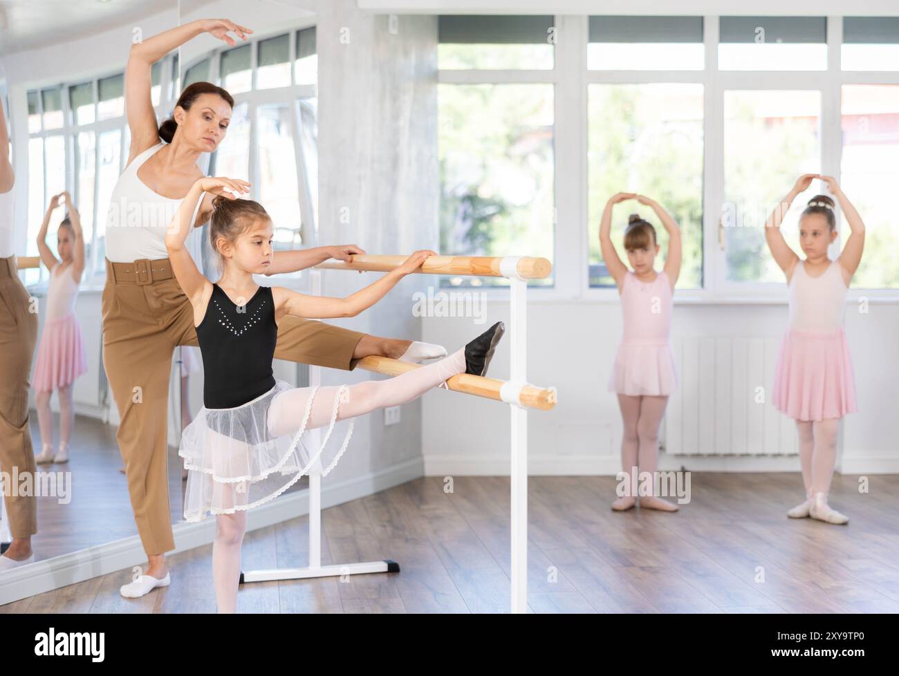 Ballerina warm up before training hi-res stock photography and images ...