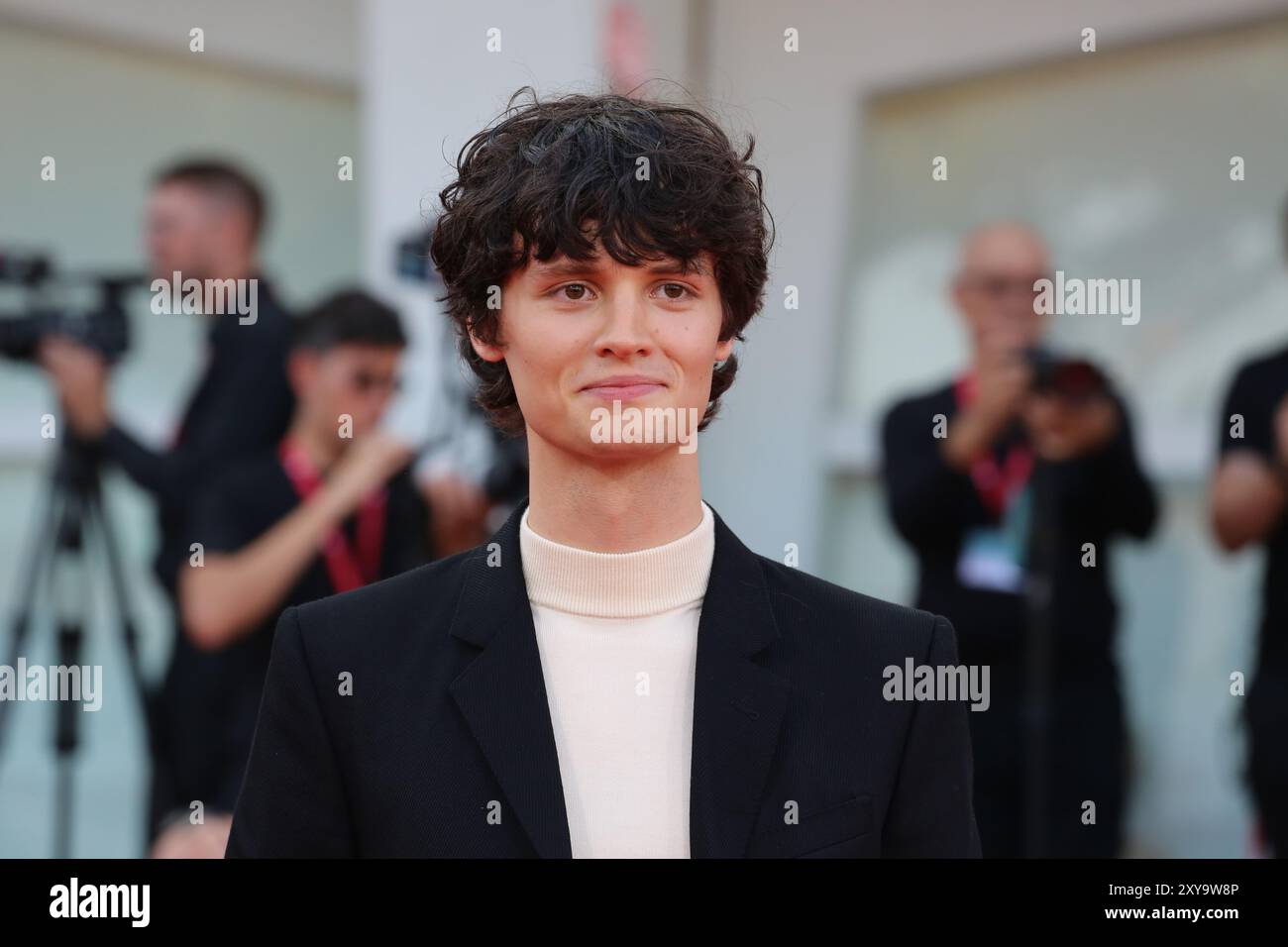 Venice, Italy, 28th August, 2024. Arthur Conti arriving on the red ...