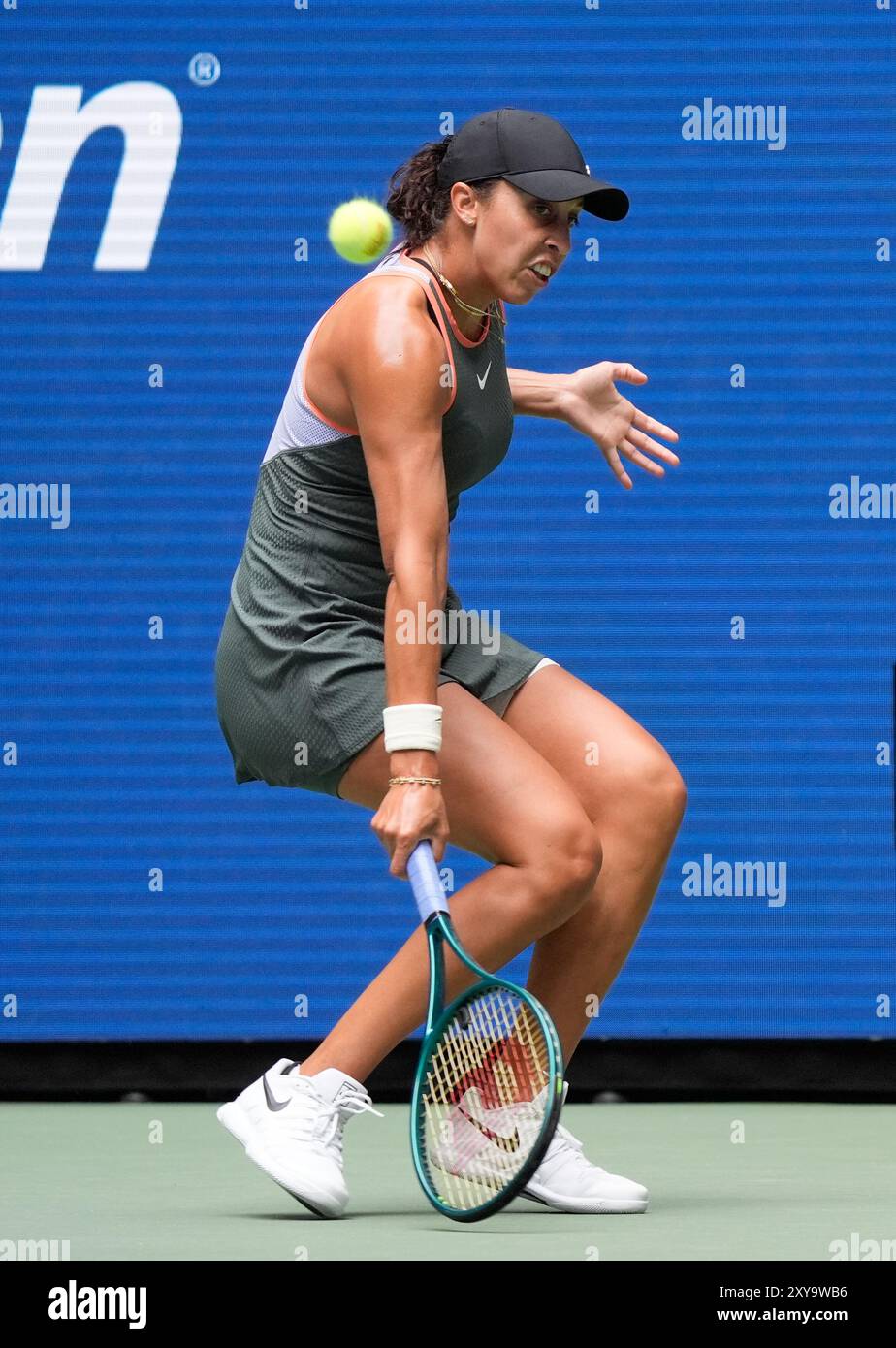 August 28, 2024: Madison Keys (USA) defeated Maya Joint (AUS) 6-4, 6-0 ...