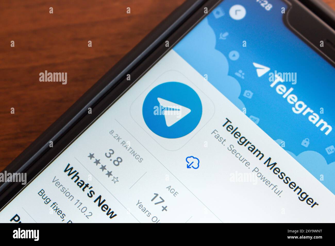 Vancouver, CANADA - Aug 26 2024 : Telegram Messenger app, a cloud-based ...