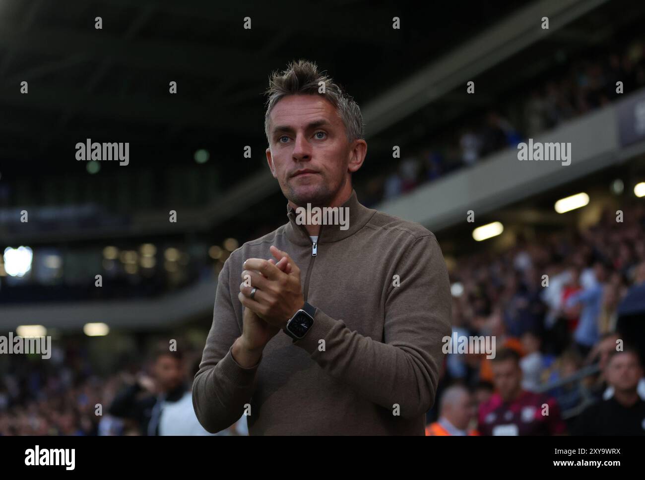 Ipswich Town manager Kieran McKenna during the Carabao Cup second round ...
