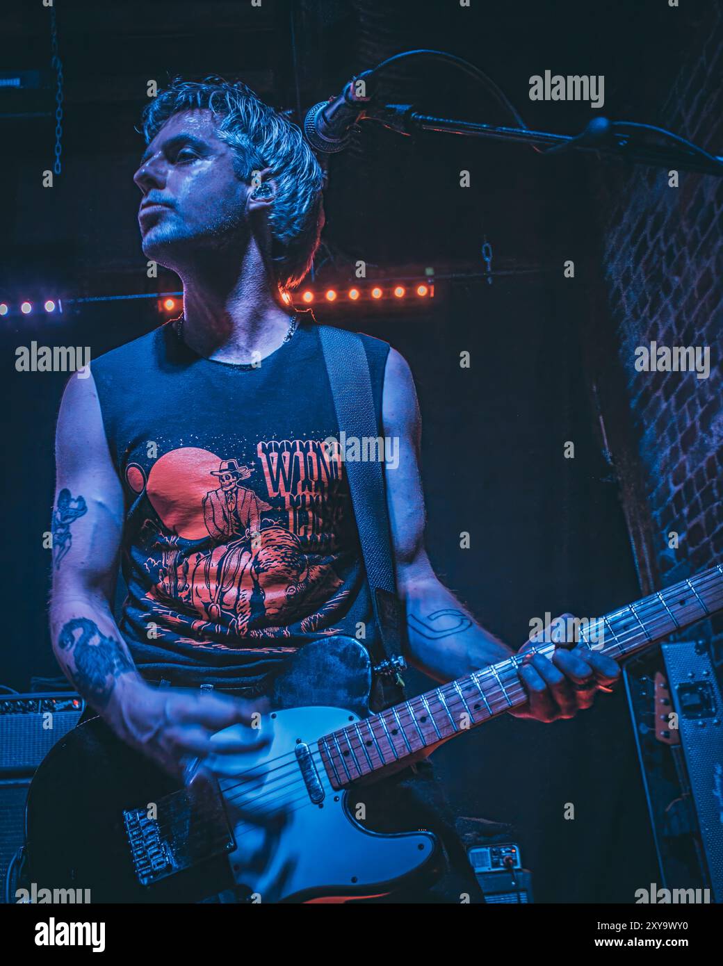 Punk-rock UK band Bad Nerves headlining with lead singer Bobby Nerves ...