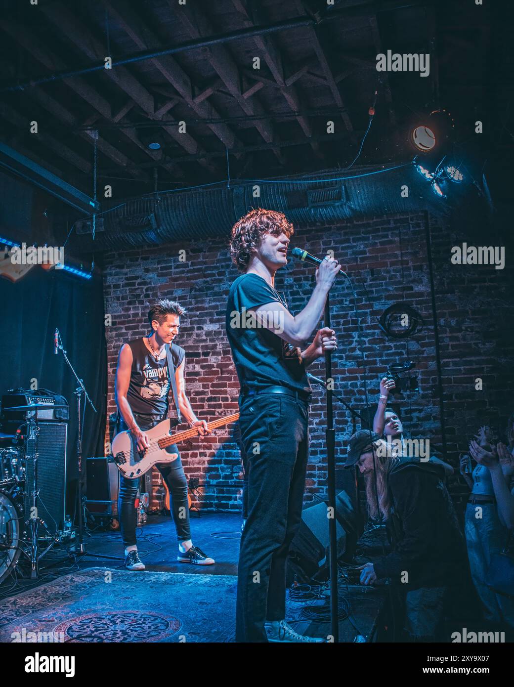 Punk-rock UK band Bad Nerves headlining with lead singer Bobby Nerves ...