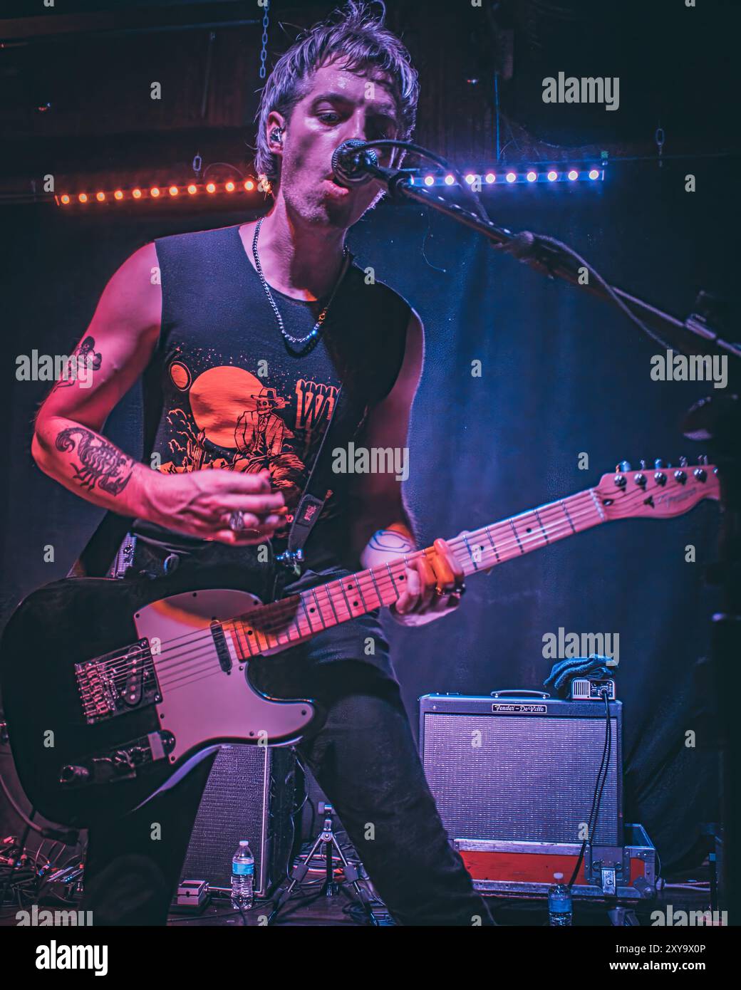 Punk-rock UK band Bad Nerves headlining with lead singer Bobby Nerves ...