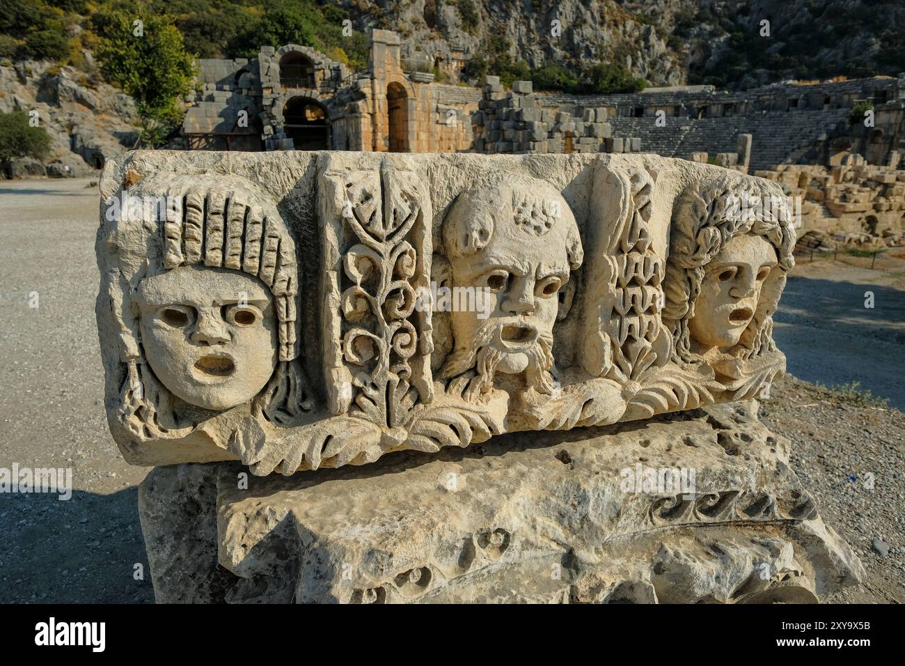 Demre, Turkey - August 24, 2024: Ruins of Myra Ancient City in Demre ...