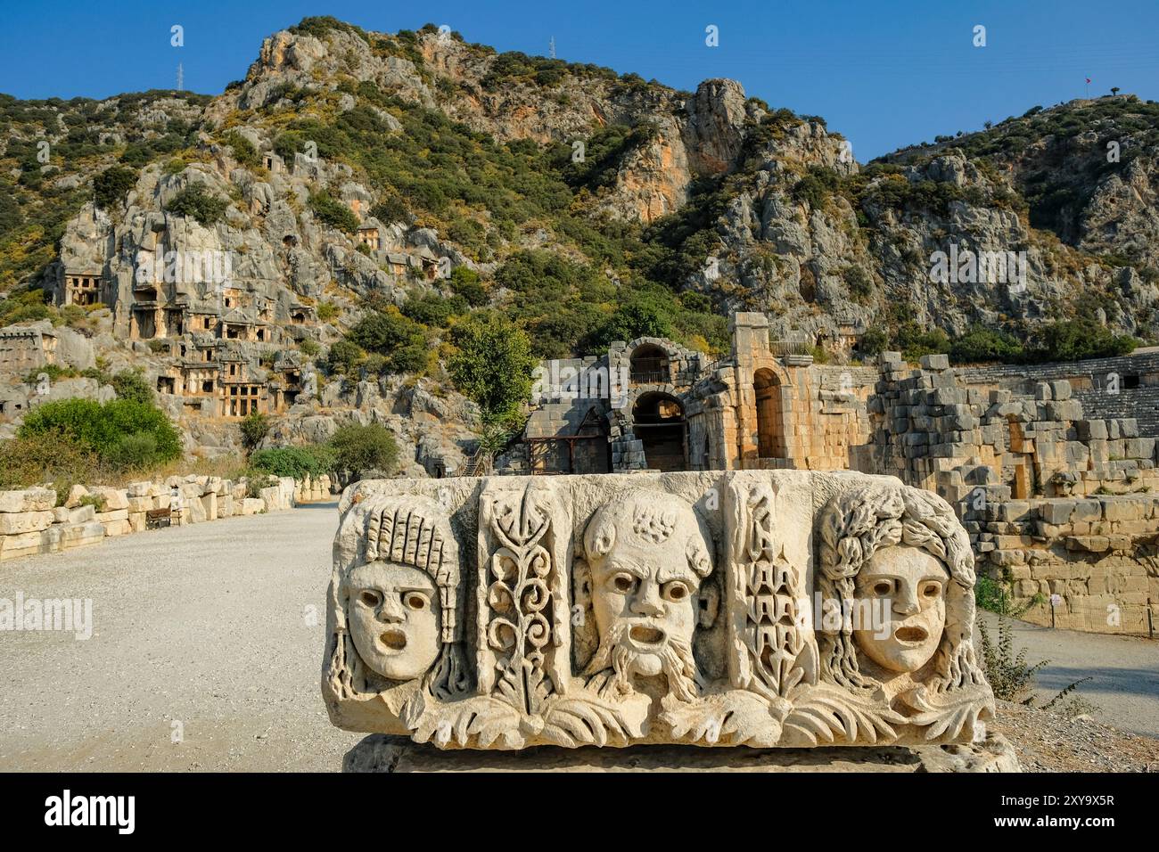 Demre, Turkey - August 24, 2024: Ruins of Myra Ancient City in Demre ...