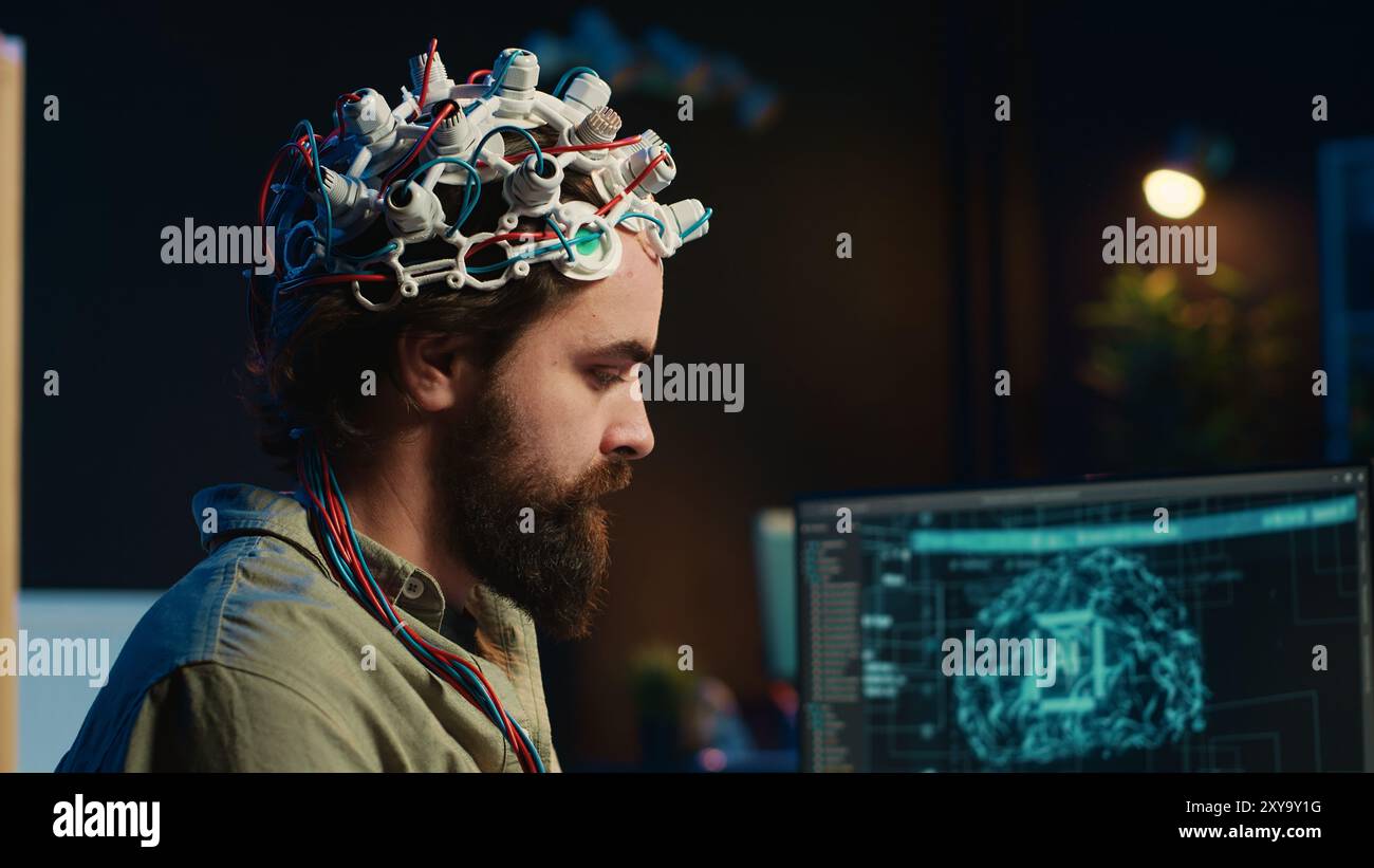 Engineer puts EEG headset on, links brain to cyberspace, conducts ...