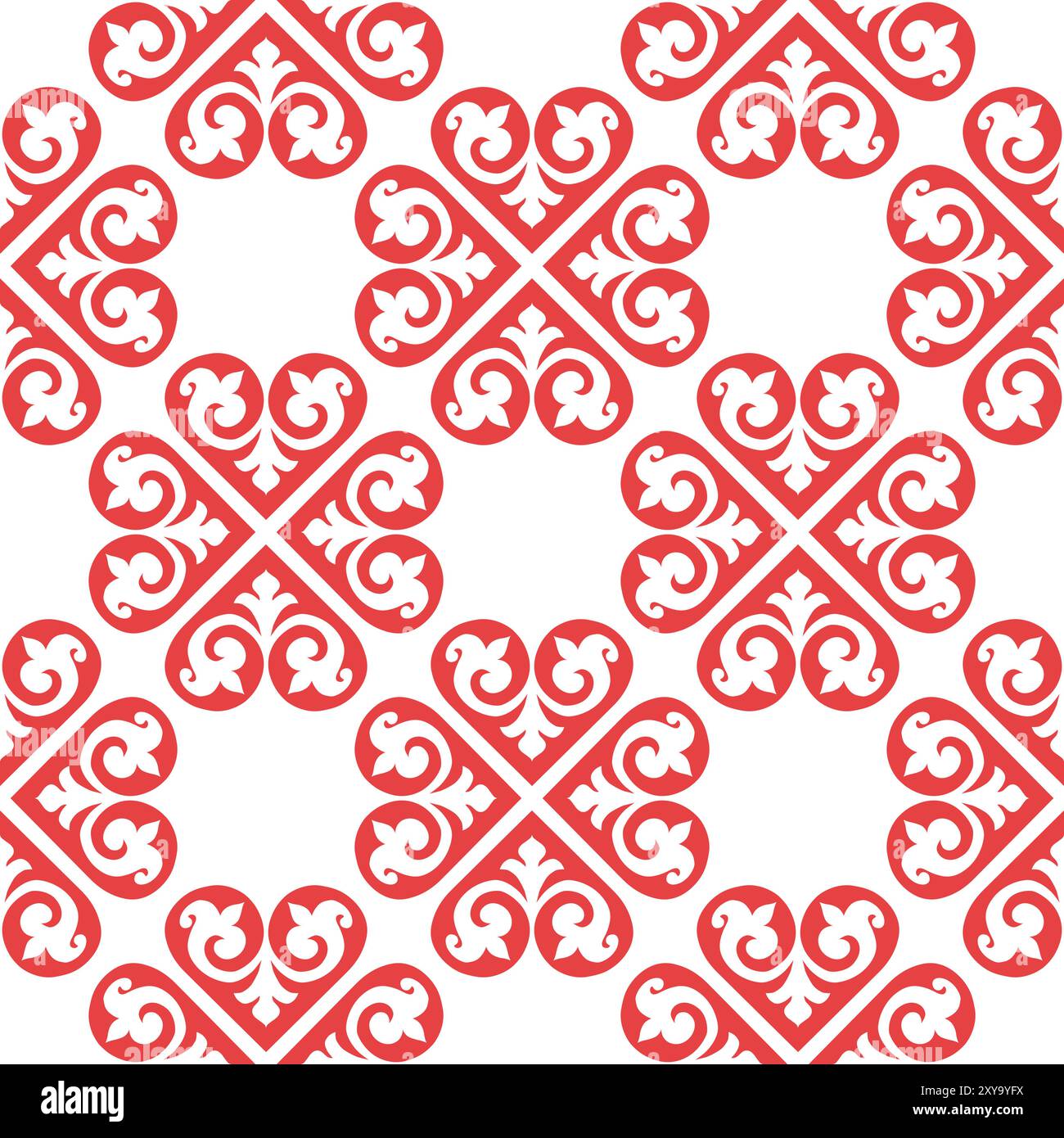 Real Tatar seamless pattern. Islamic floral geometry. Culture of the ...