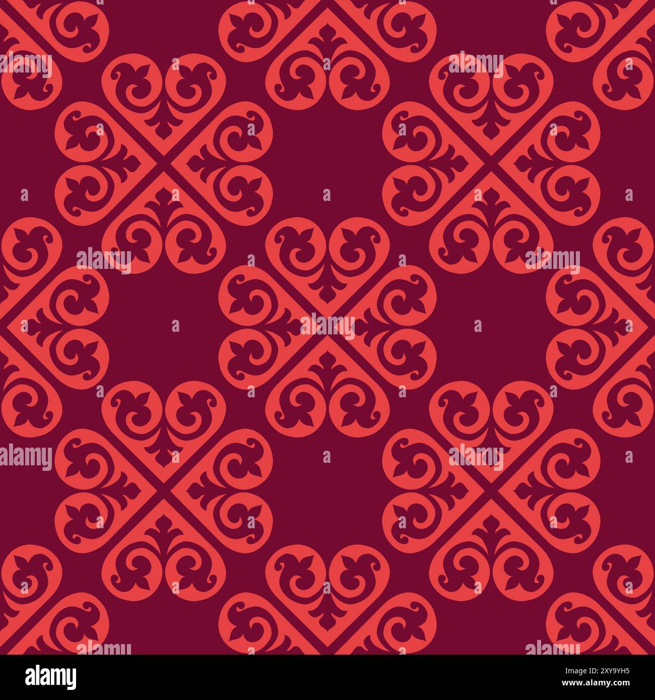 Real Tatar seamless pattern. Islamic floral geometry. Culture of the ...