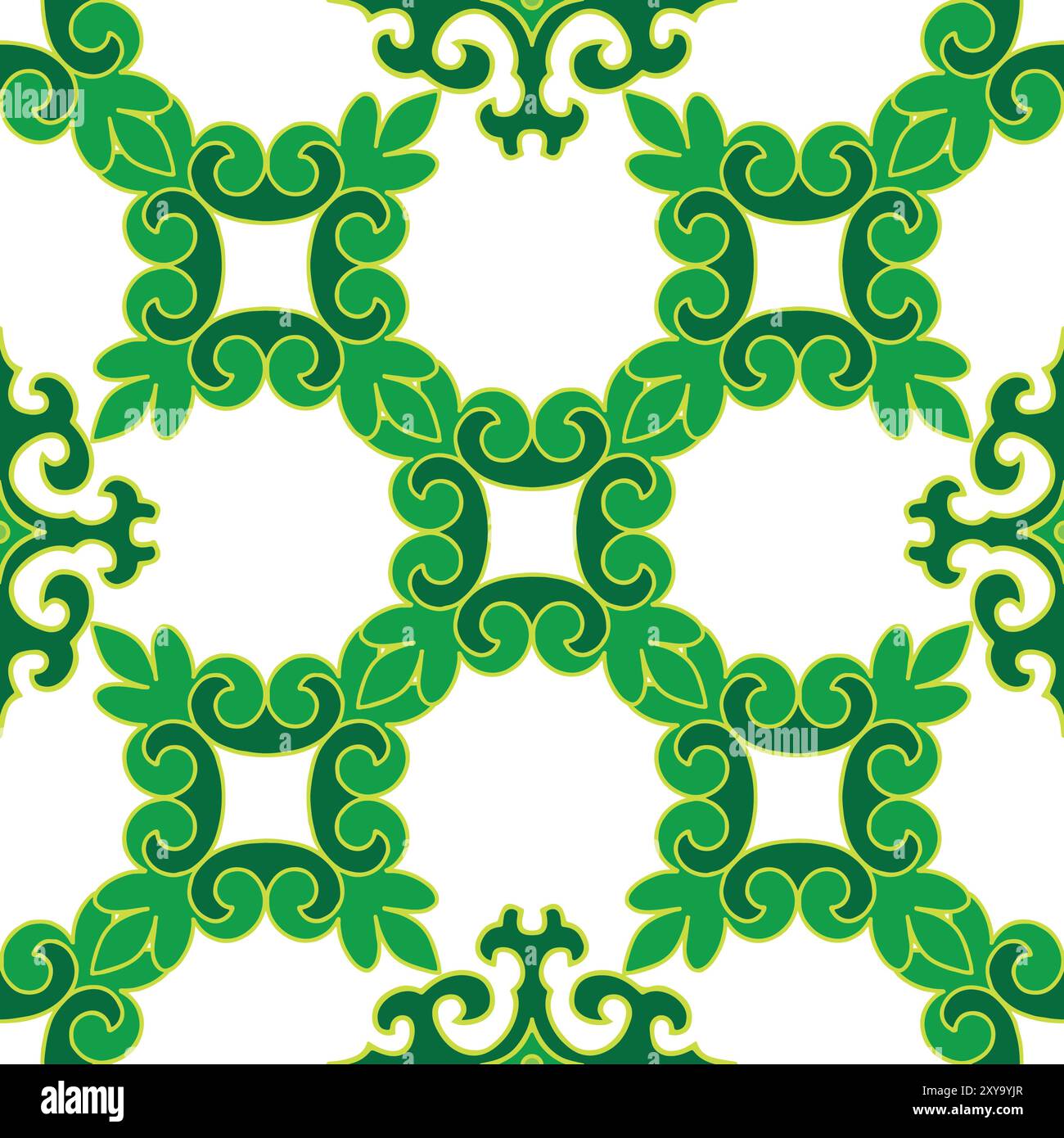 Real Tatar seamless pattern. Islamic floral geometry. Culture of the ...