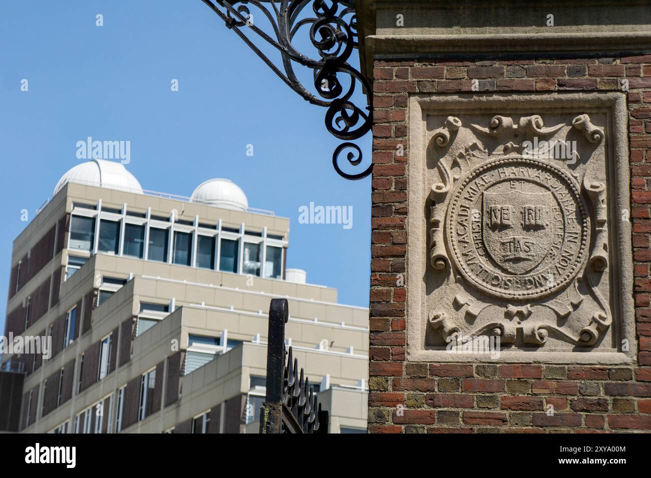 Harvard university gate hi-res stock photography and images - Alamy