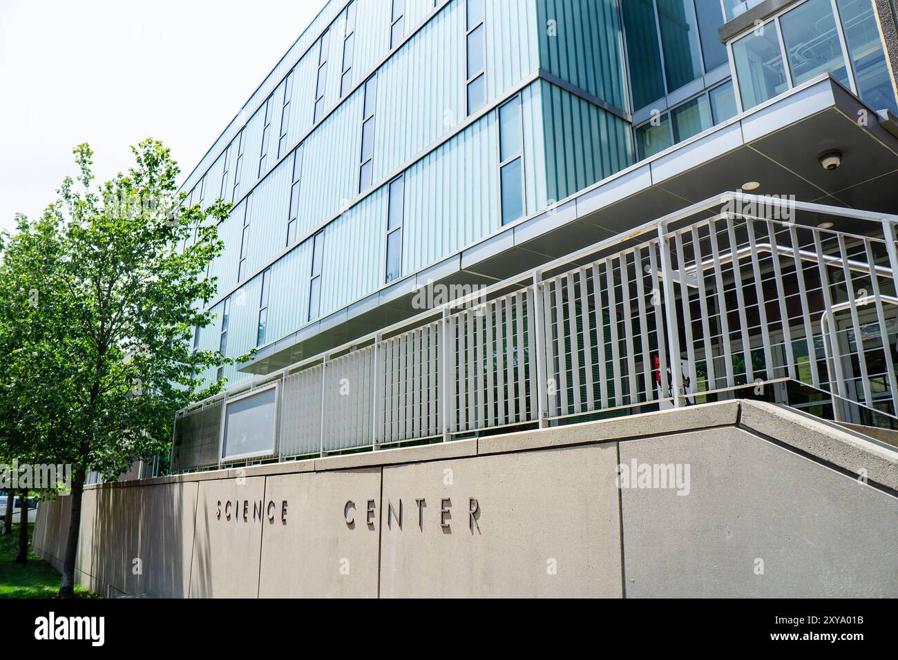 Science Center and campus gate entrance, Harvard University, Cambridge ...
