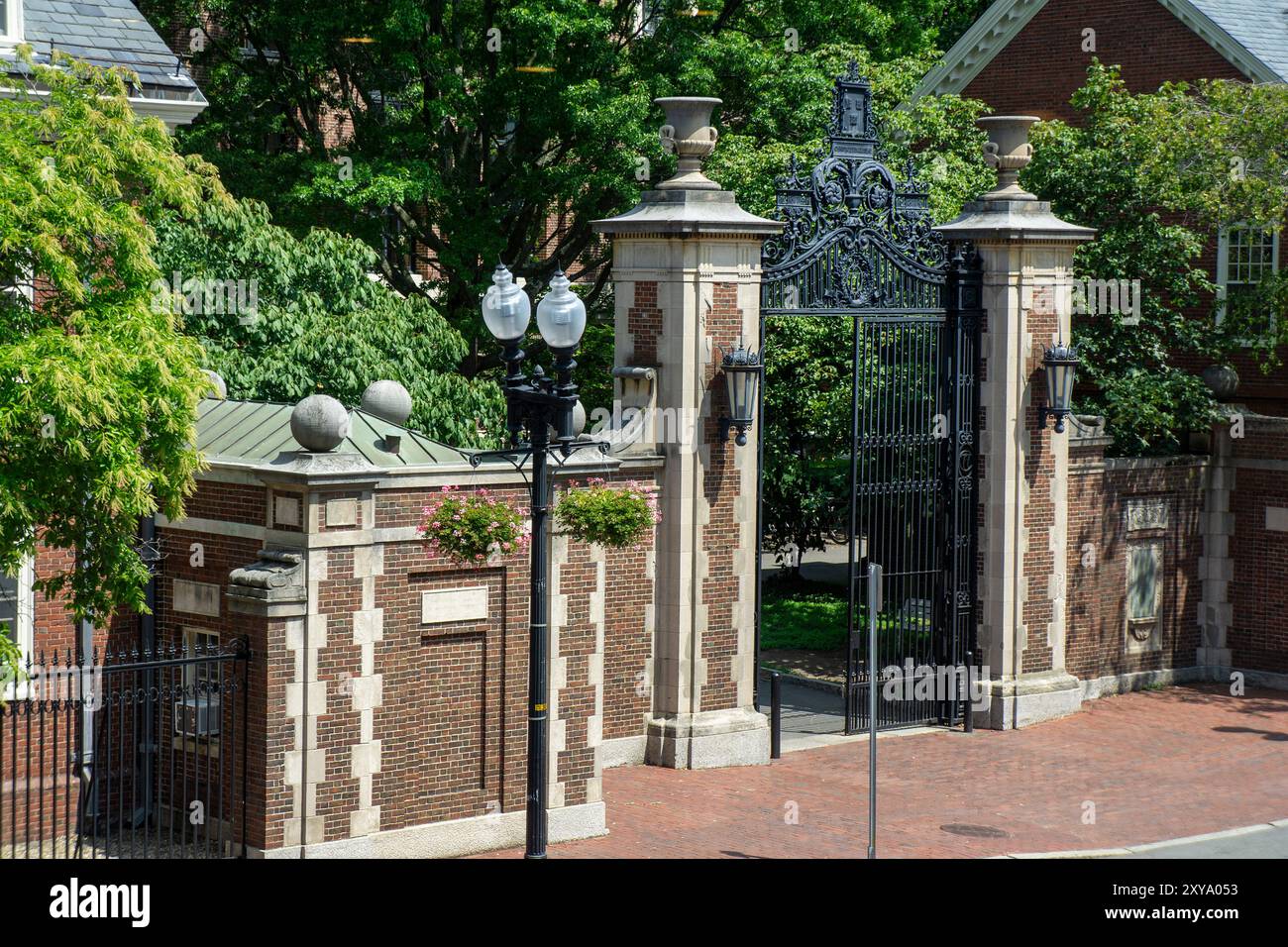Morgan Gate (class of 1877) entrance to Harvard Yard, Harvard ...