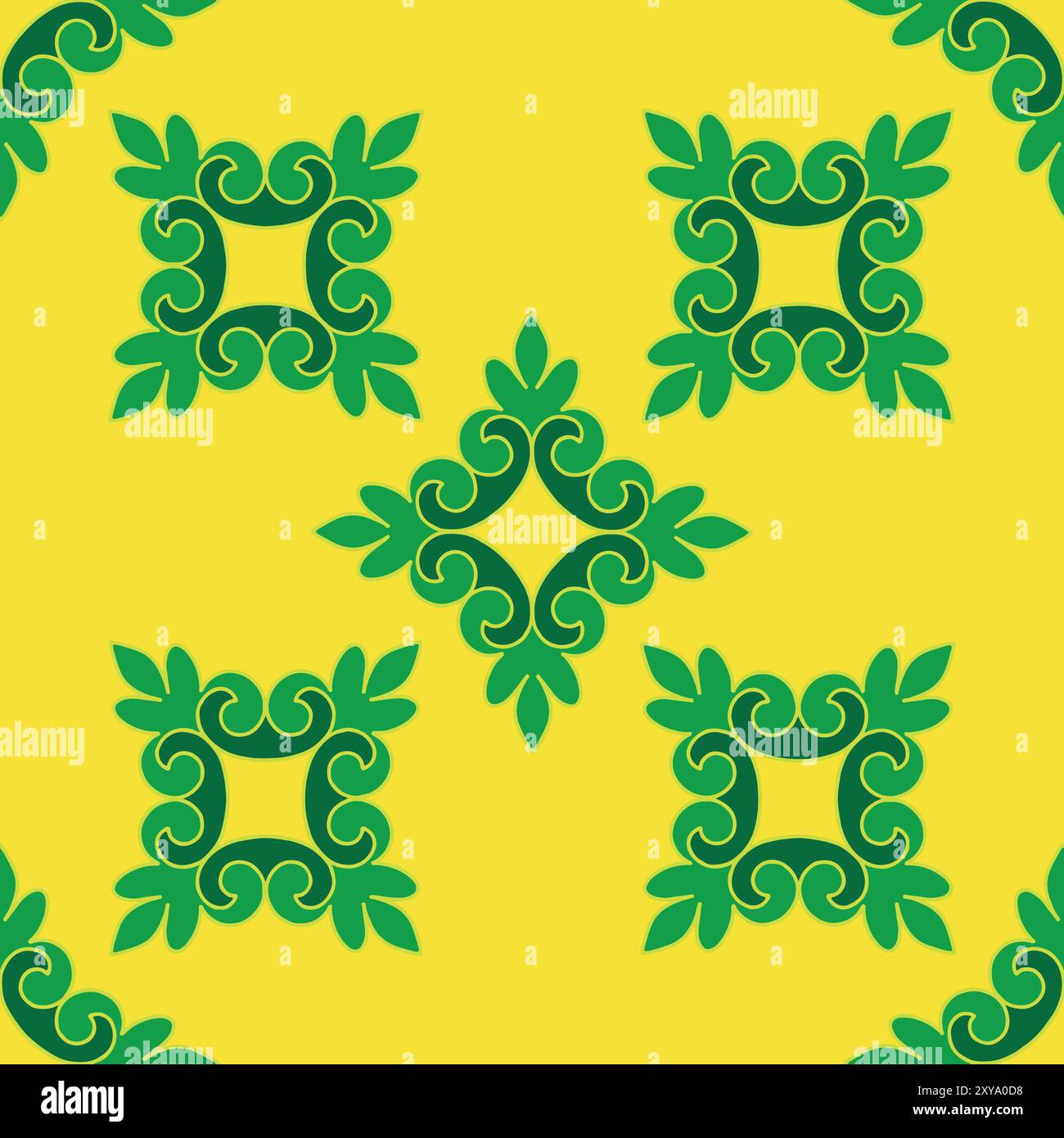 Real Tatar seamless pattern. Islamic floral geometry. Culture of the ...