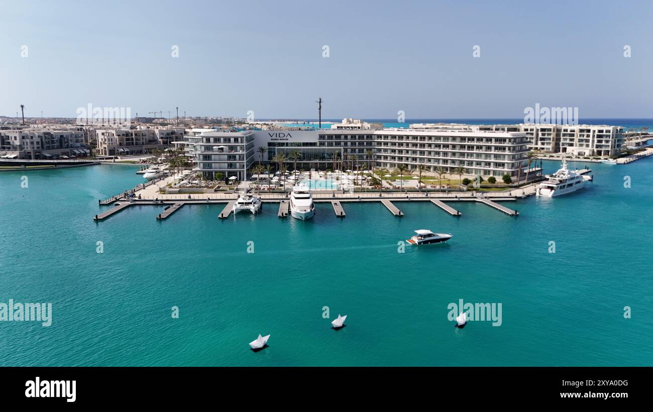 Marrasi , North coast , Egypt , drone pictures, Egypt drone Stock Photo ...
