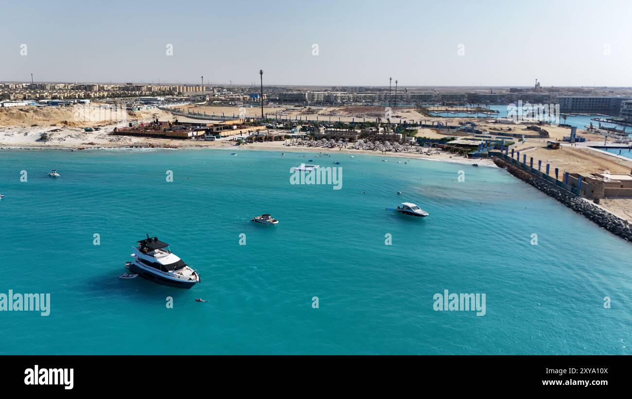 Marrasi , North coast , Egypt , drone pictures, Egypt drone Stock Photo ...