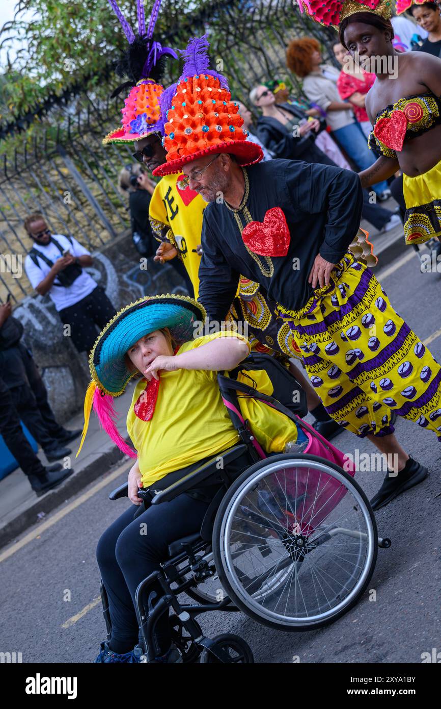 London, UK, 26th August 2024, The crowds filled the streets of Notting ...