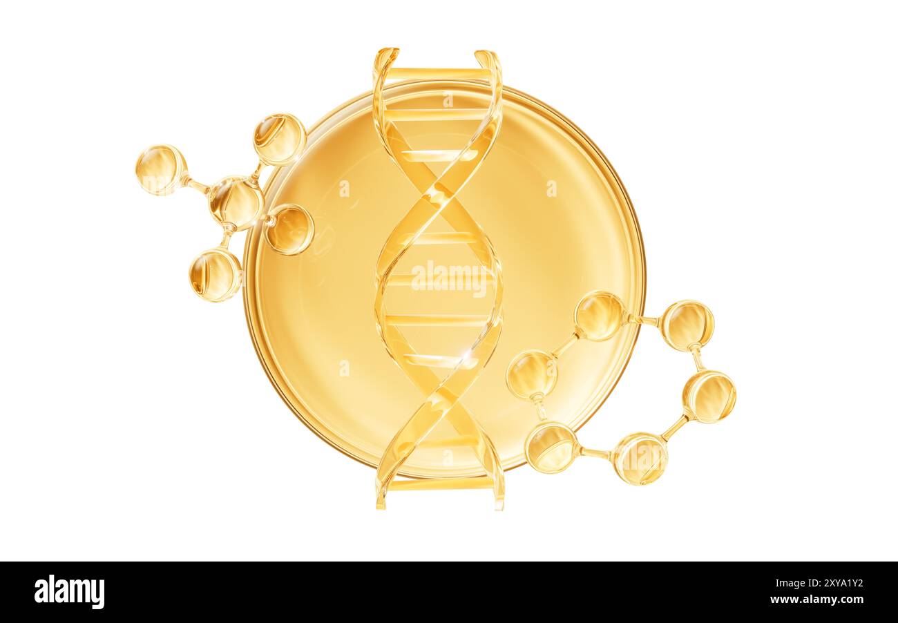 Biological golden molecule bubble hi-res stock photography and images ...
