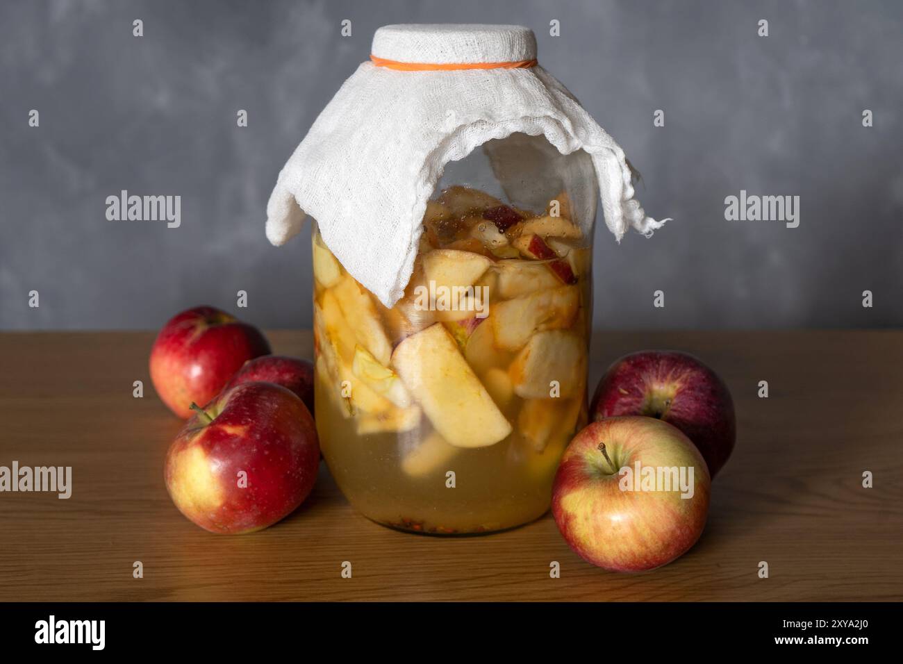 Apple cider vinegar. Creating apple vinegar, super healthy vinegar made ...