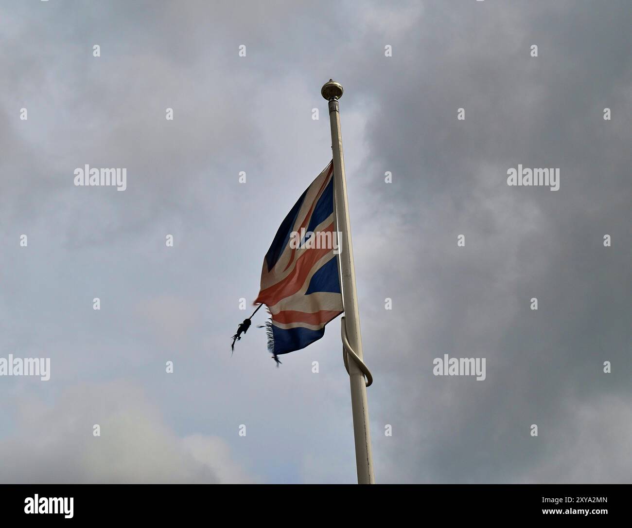 A tattered Union Jack flag Stock Photo - Alamy
