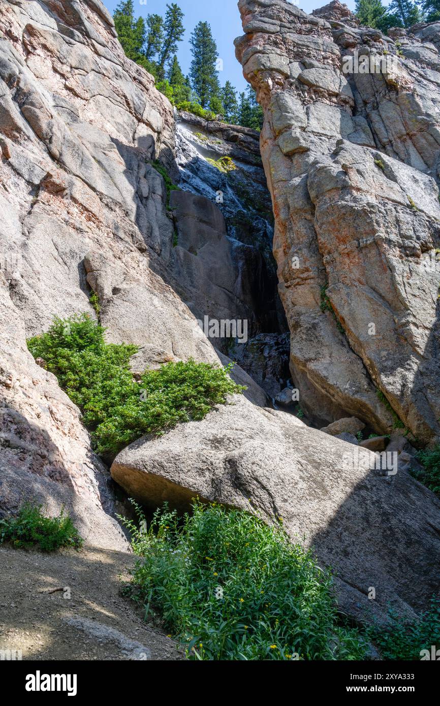 This waterfall is NOT Paradise Falls, but sits very close to it. Bighorn National Forest, Shell ...