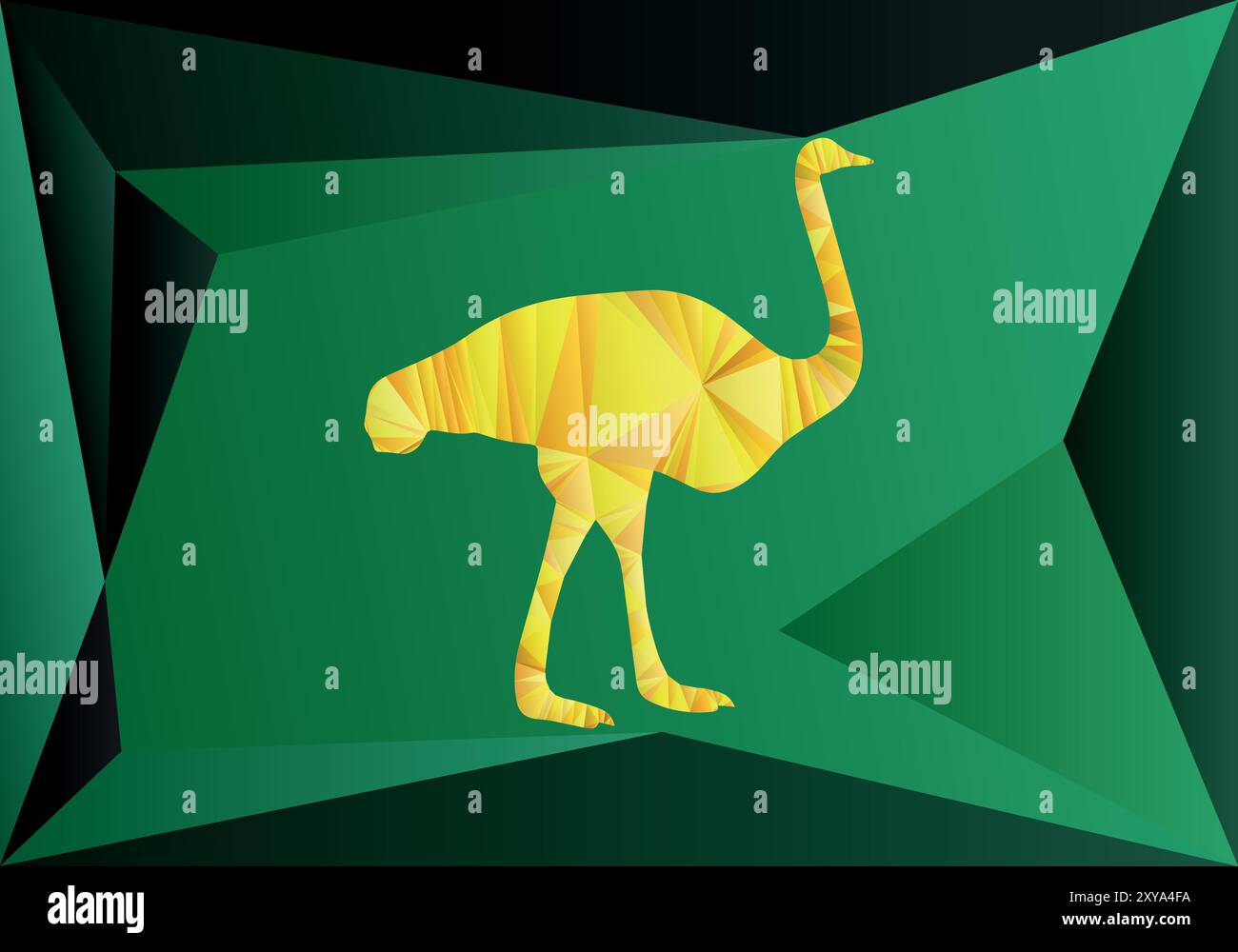 Ostrich illustration hi-res stock photography and images - Alamy