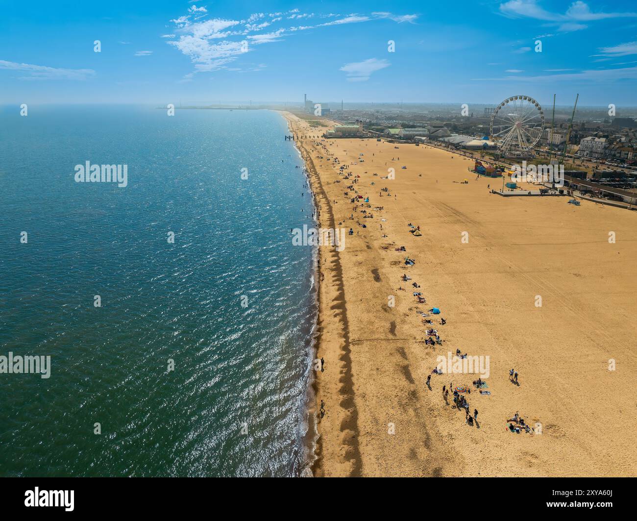 Great Yarmouth Seafront and Fireworks Stock Photo - Alamy