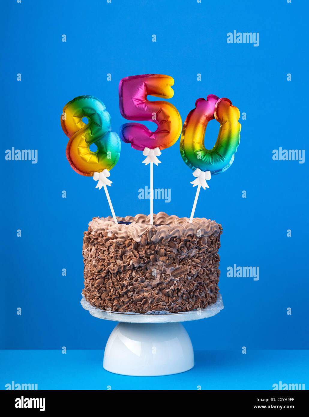 Balloon number 850 - Number of followers or likes Stock Photo - Alamy