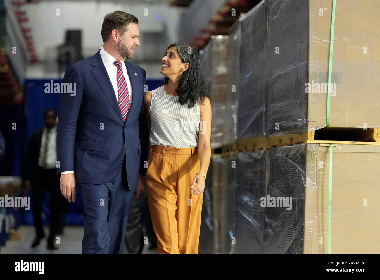 Republican vice presidential nominee Sen. JD Vance, R-Ohio, and his ...