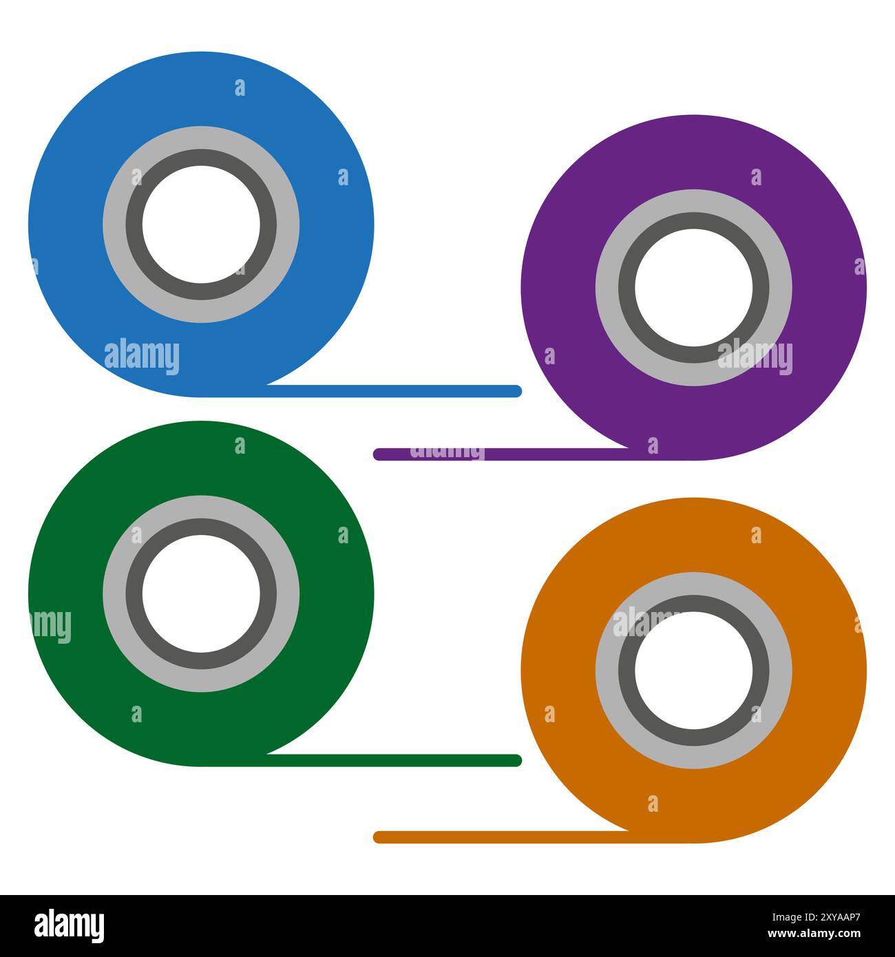 Blue wrapping tape Stock Vector Images - Alamy