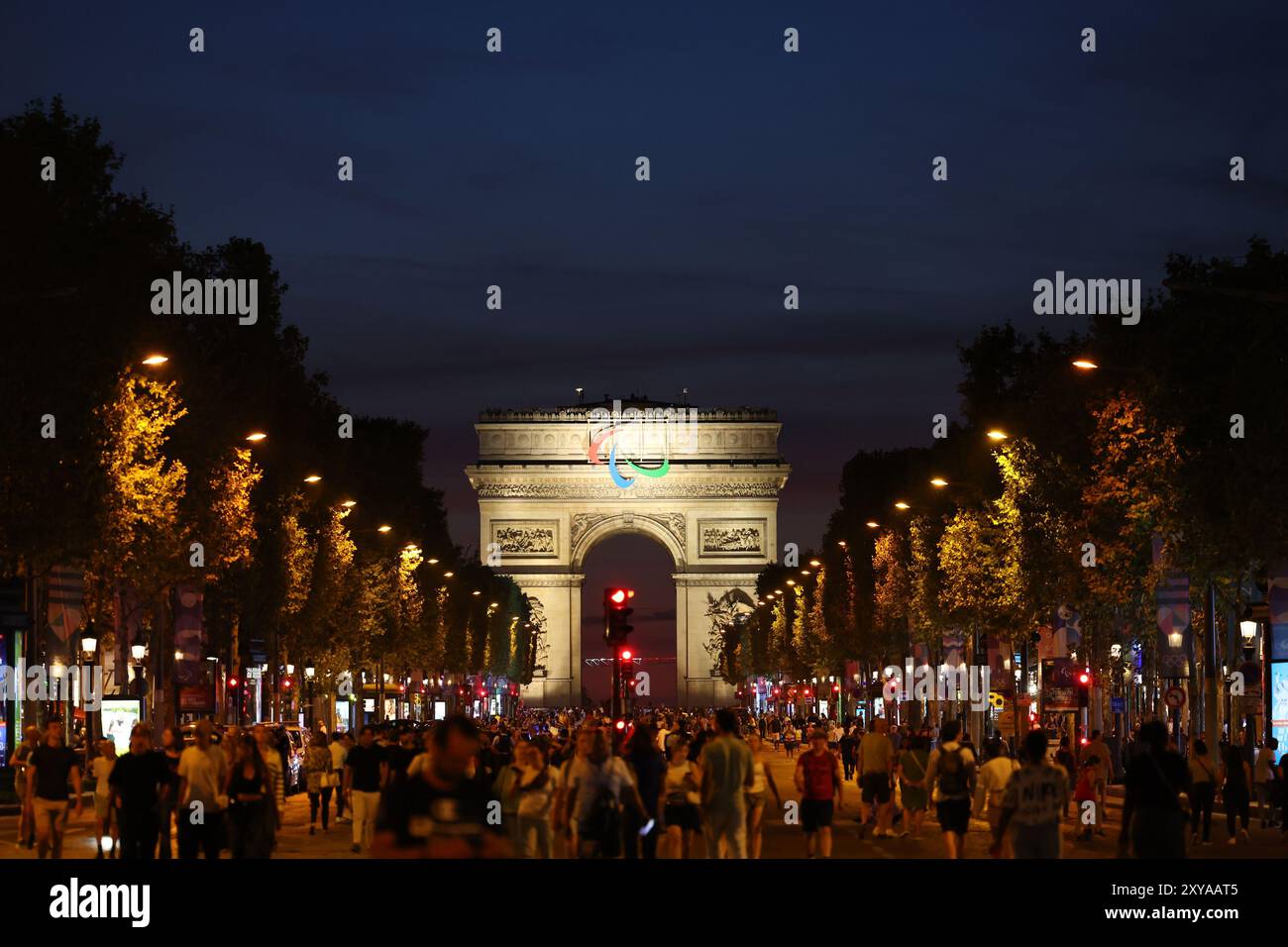 The Arch of Triumph/General view, AUGUST 28, 2024 : The Paris 2024 ...