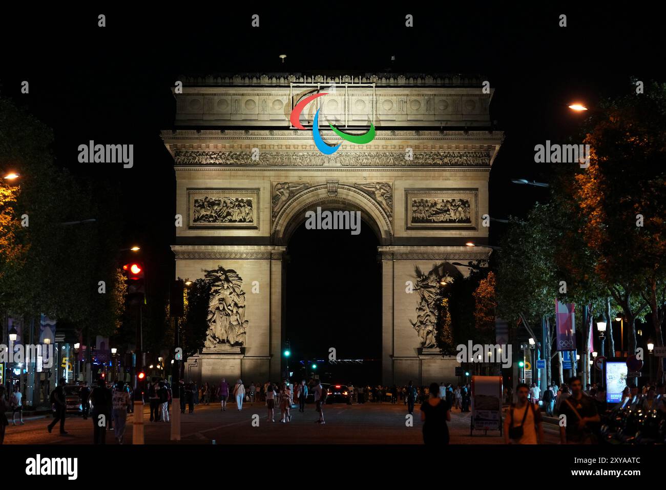 The Arch of Triumph/General view, AUGUST 28, 2024 : The Paris 2024 ...