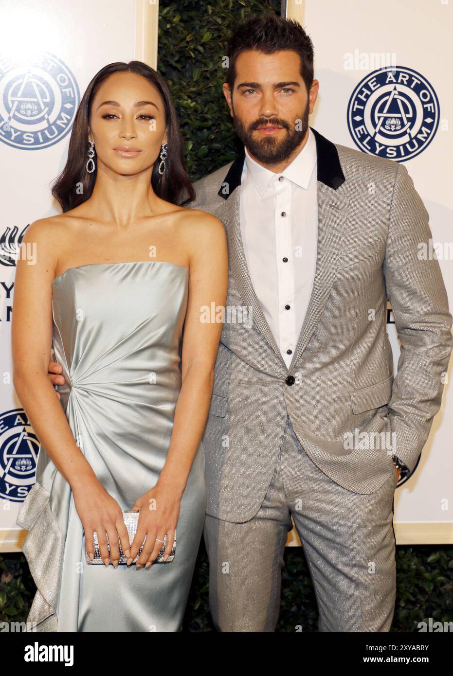 Cara Santana and Jesse Metcalfe at the Art of Elysium Celebrating the ...