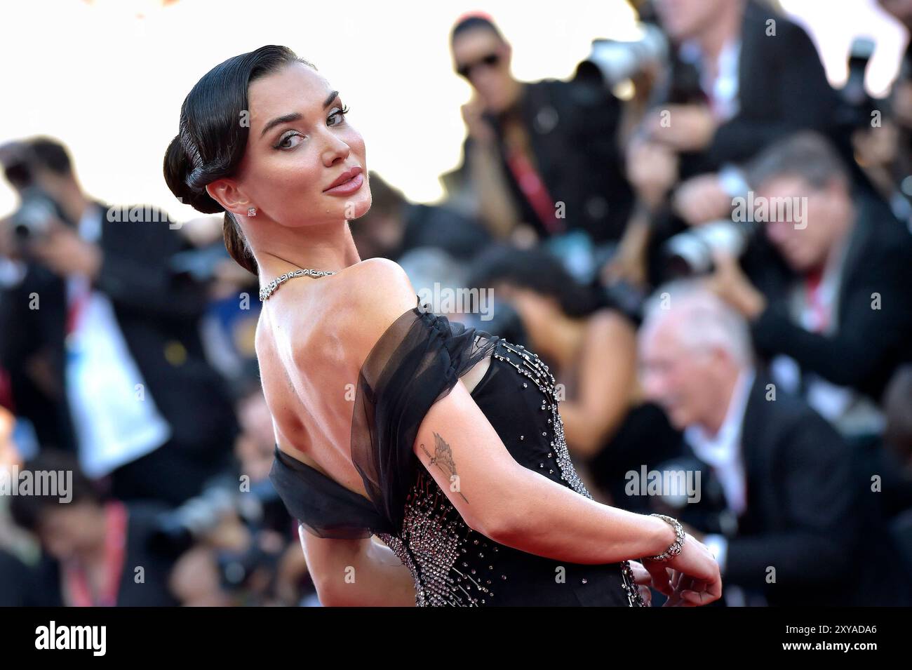 Venice, Italy. 28th Aug, 2024. Amy Jackson attends a red carpet for the ...